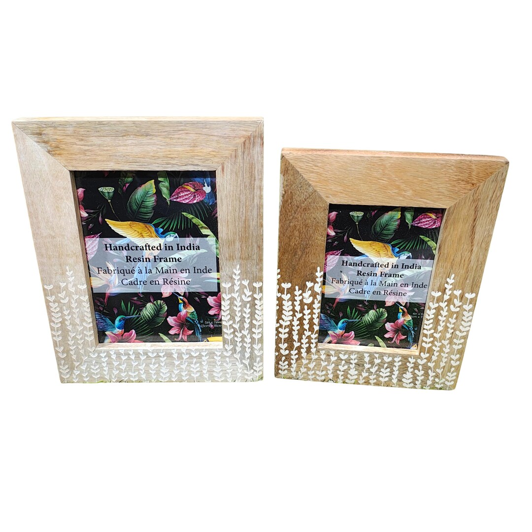 Mango Wood Hand Carved Photo Frames, Photo Holder, Display and Picture ...