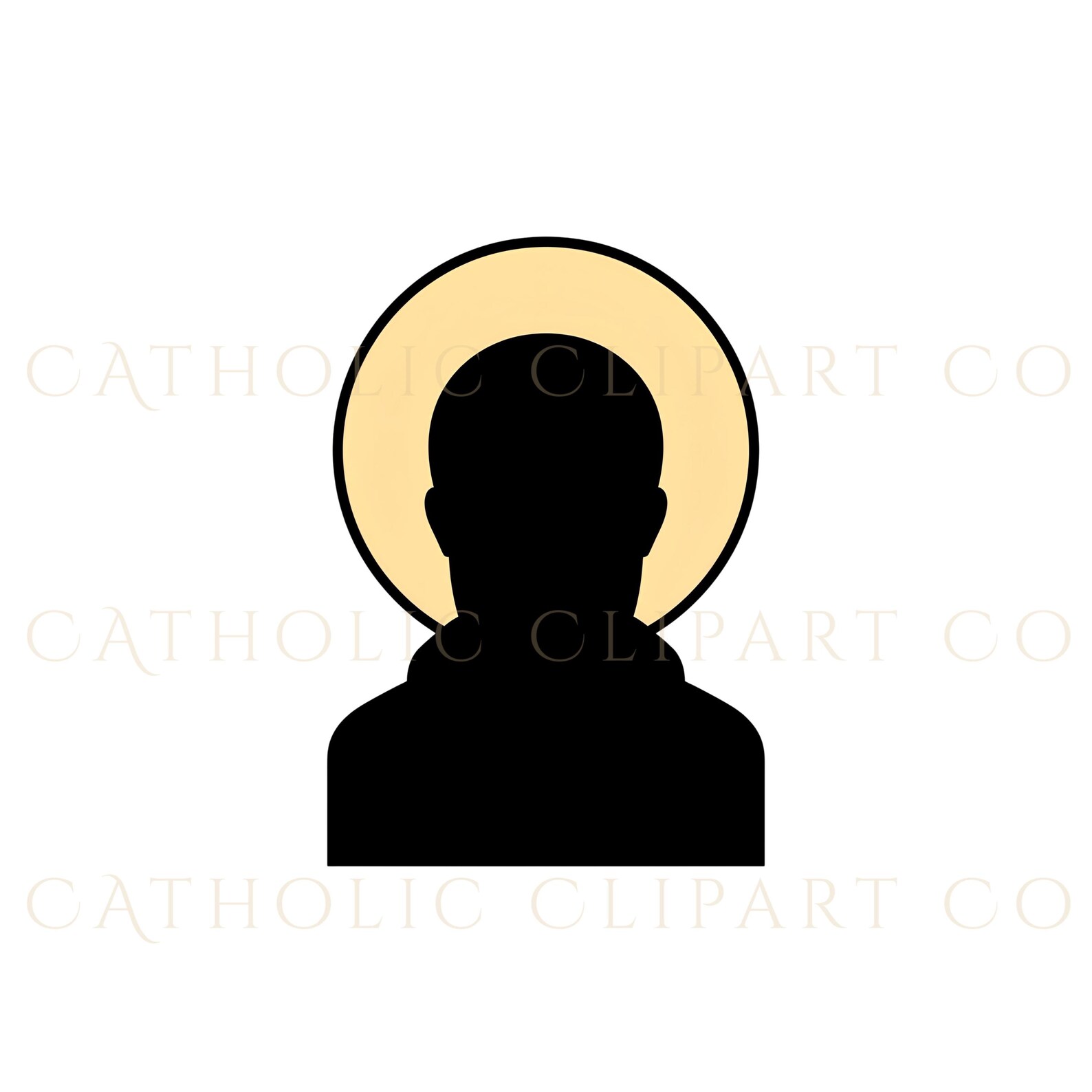 Catholic Saint Clipart Bundle | Saint Outline SVG PNG JPG | Religious ...