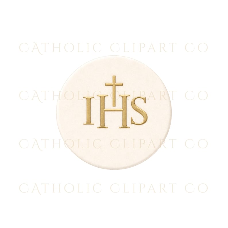 First Holy Communion Clipart, Catholic Host & Chalice IHS Symbols ...