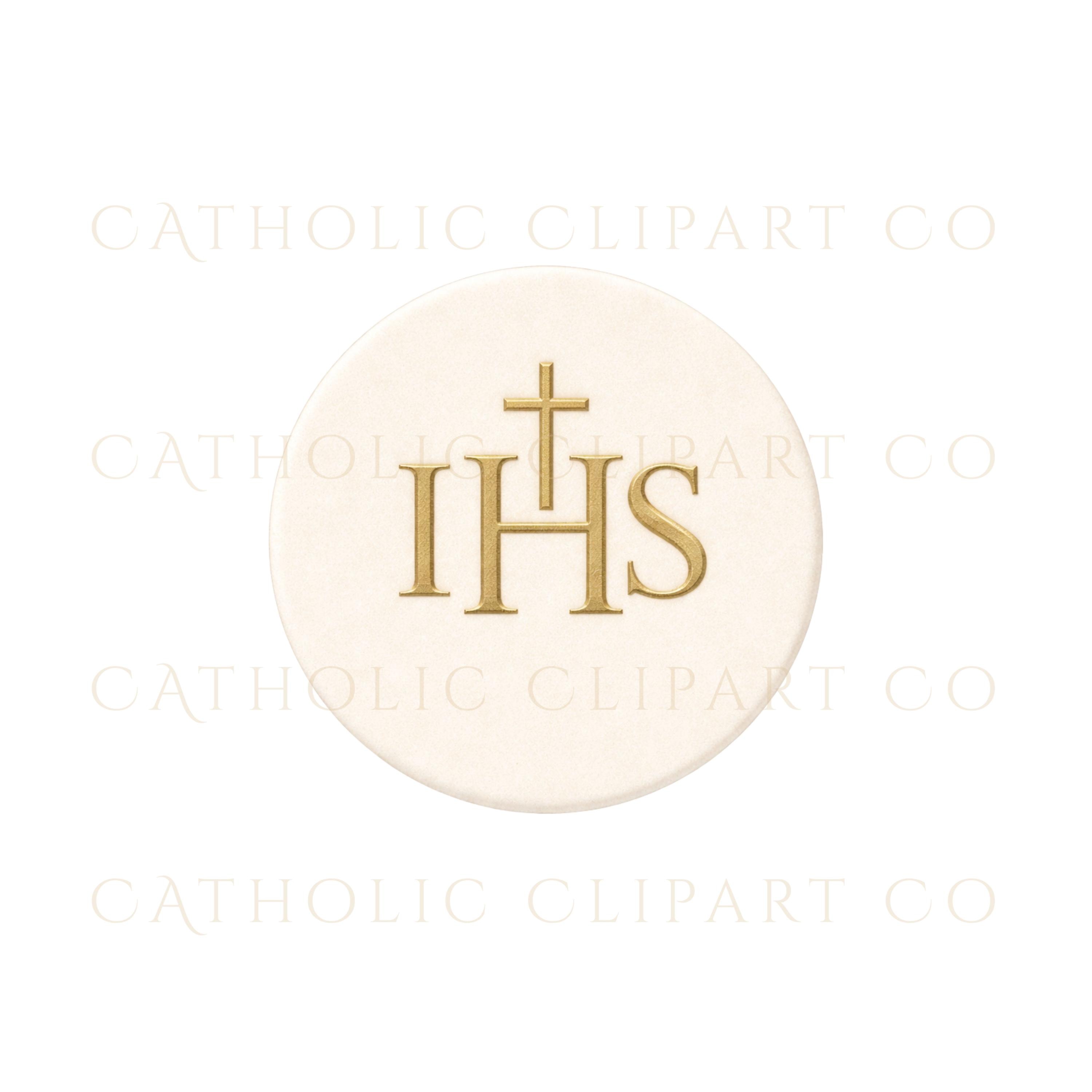 First Holy Communion Clipart, Catholic Host & Chalice IHS Symbols ...