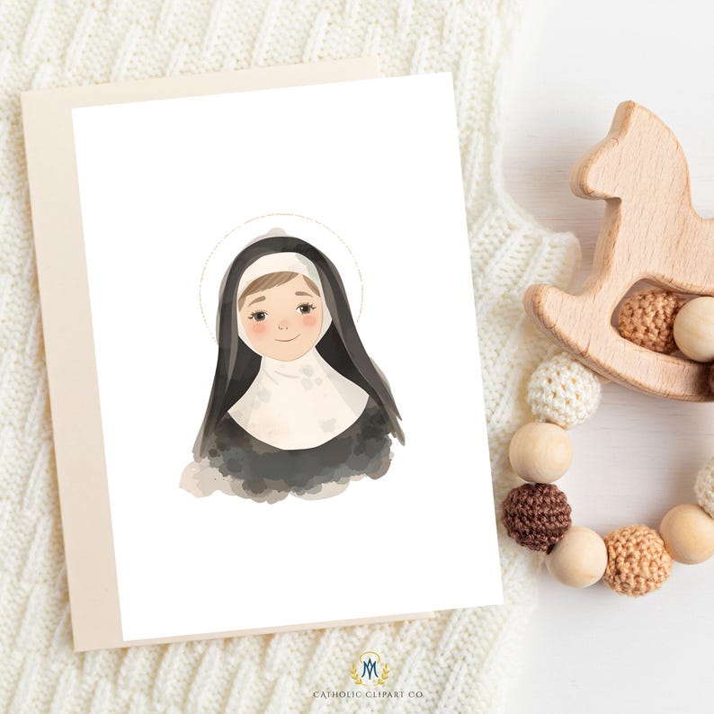 St Therese of Lisieux Clipart | Little Flower Catholic Saint ...