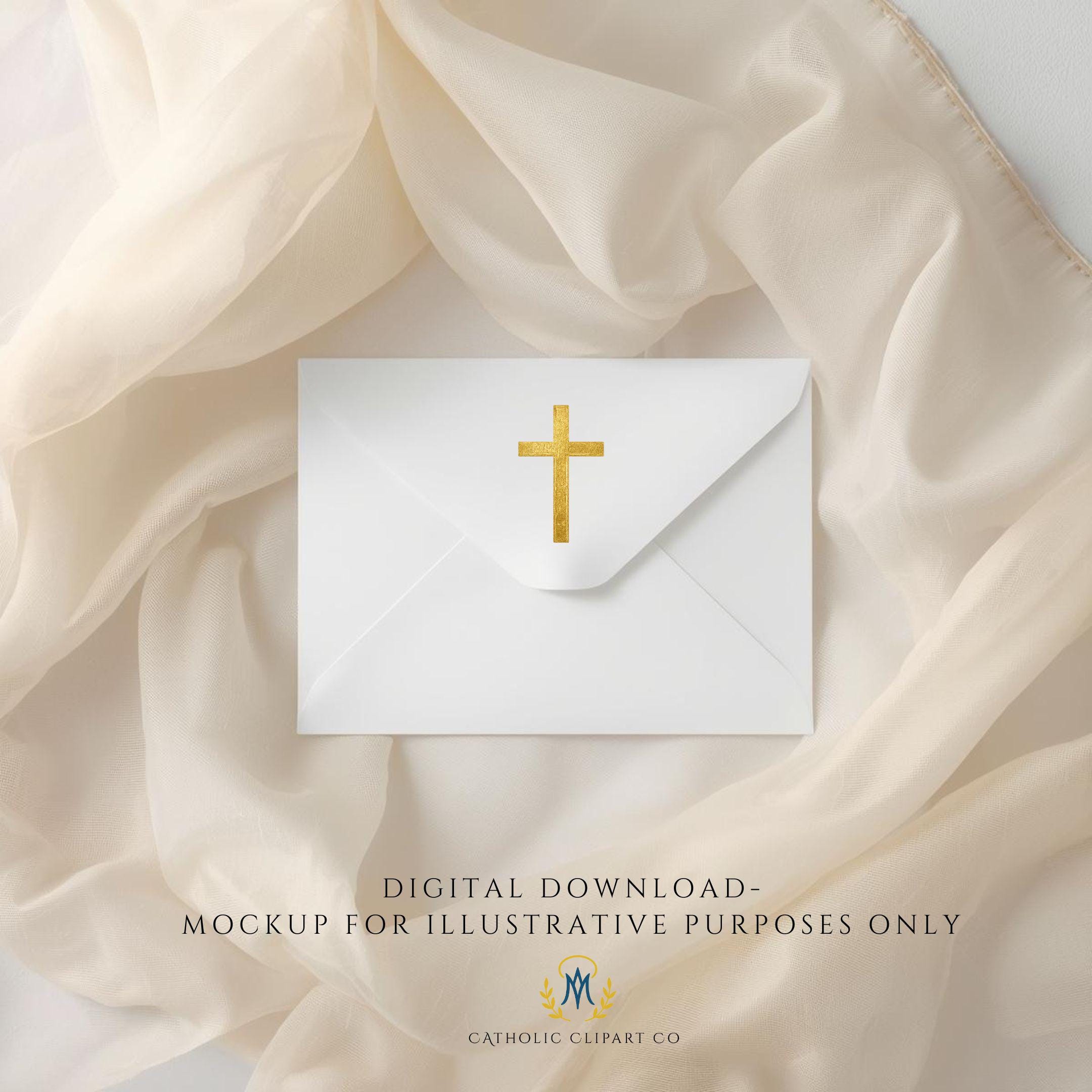 Catholic Gold Cross Clipart PNG | Gold Foil Christian Cross | Religious ...
