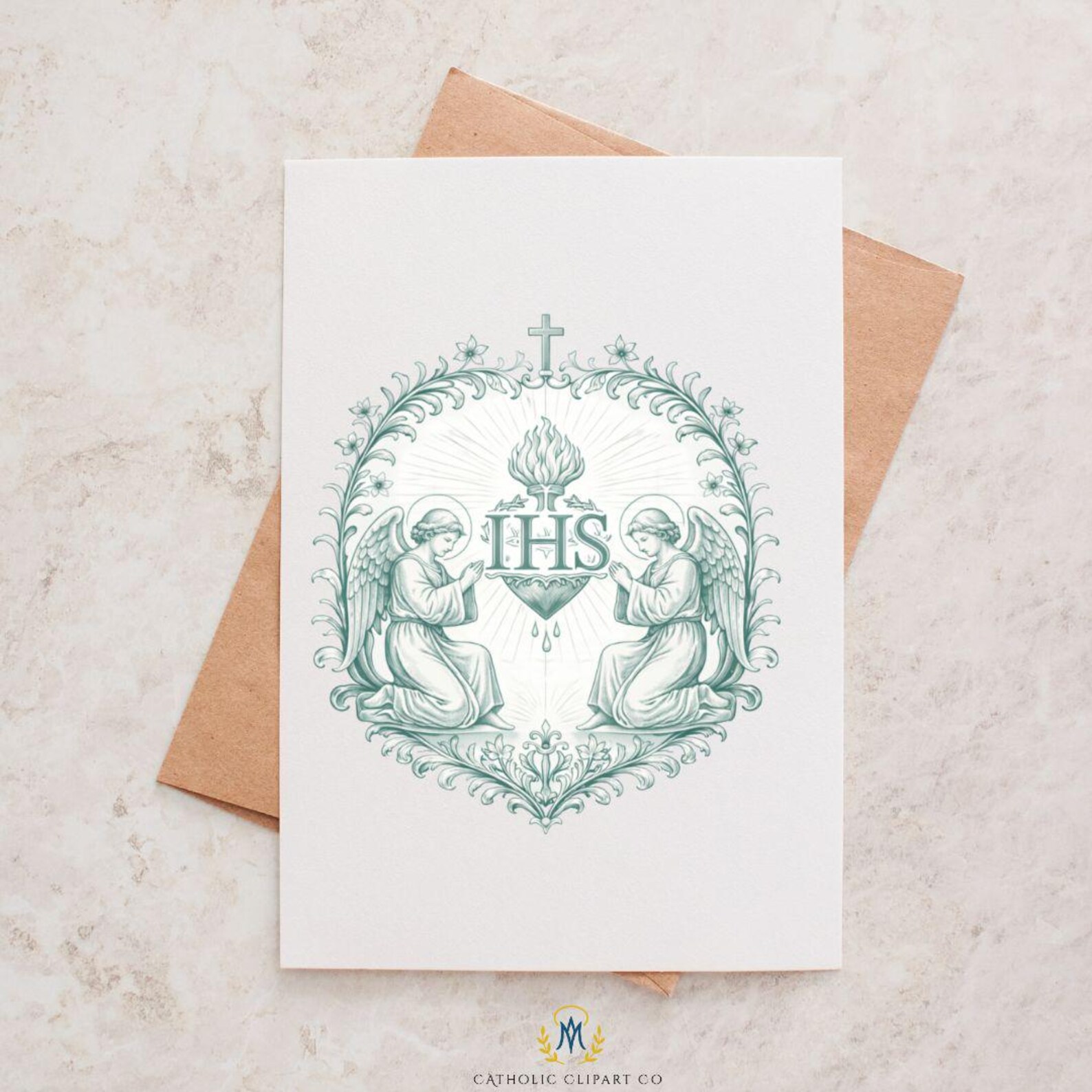 Catholic Clipart Bundle PNG | Sacred Heart IHS Virgin Mary St Joseph ...