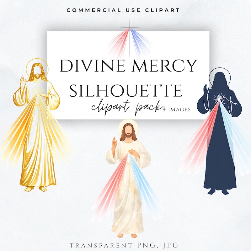 Divine Mercy Clipart - Etsy