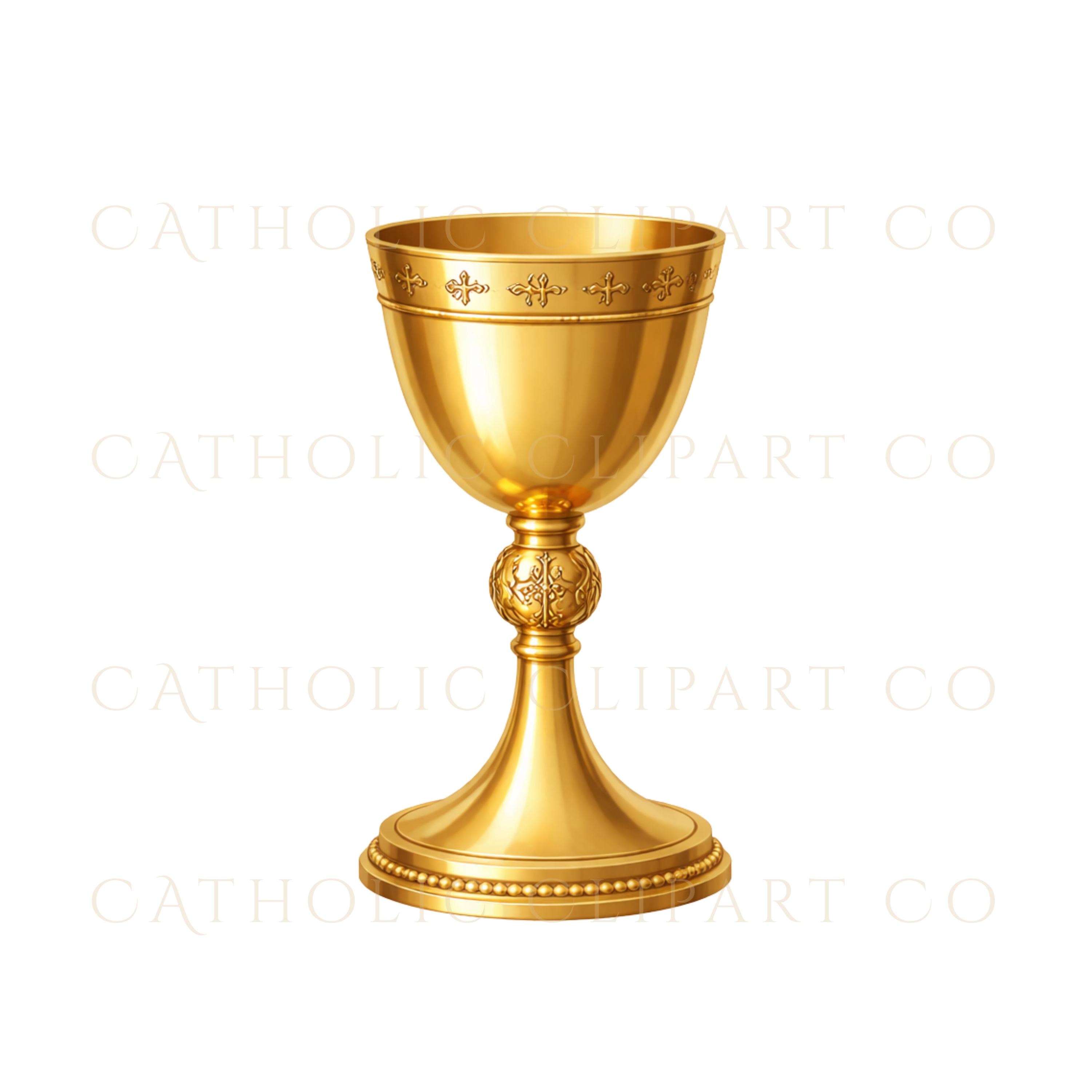 First Holy Communion Clipart, Catholic Host & Chalice IHS Symbols ...