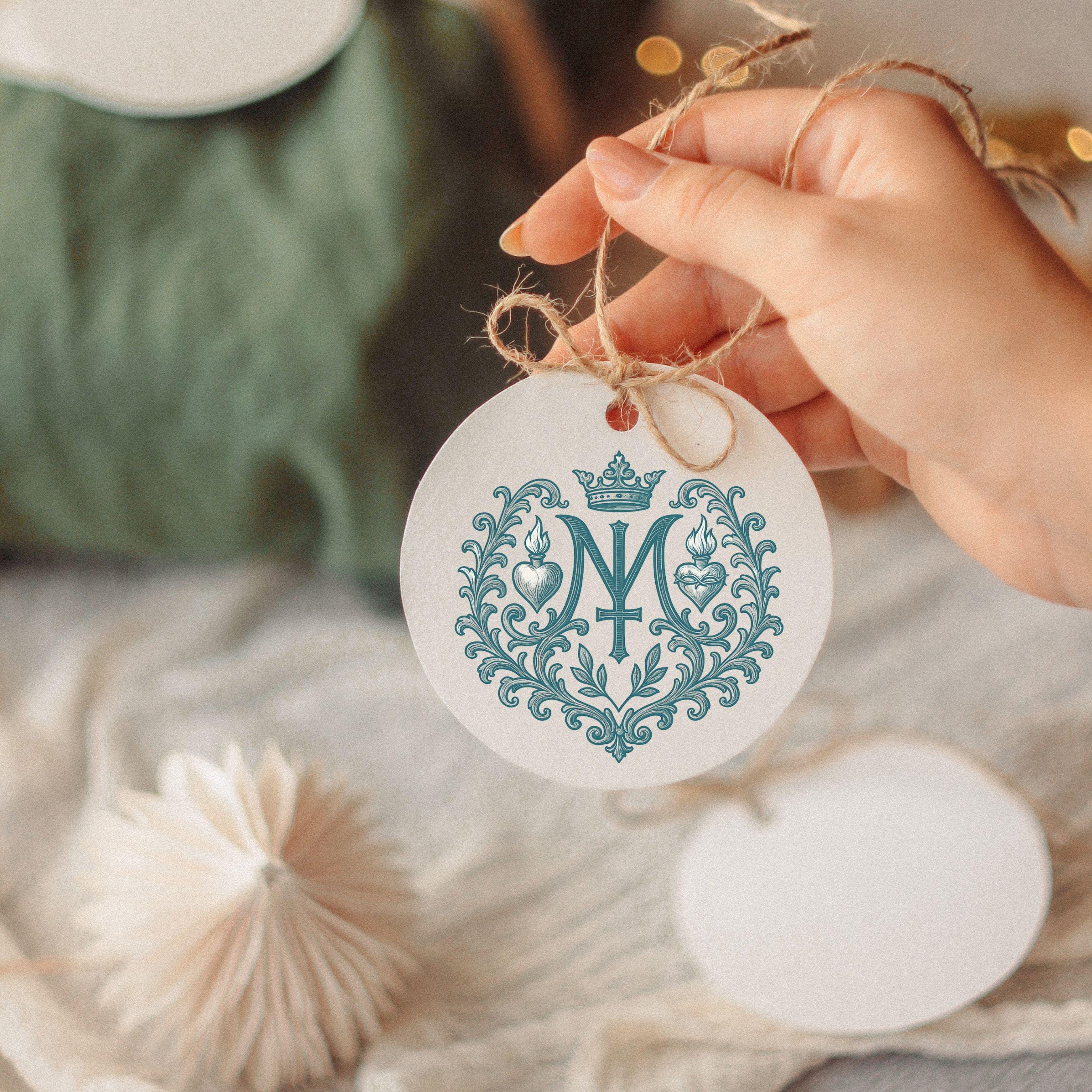 Auspice of Mary Clipart, Marian Monogram PNG SVG, Catholic M Symbol ...