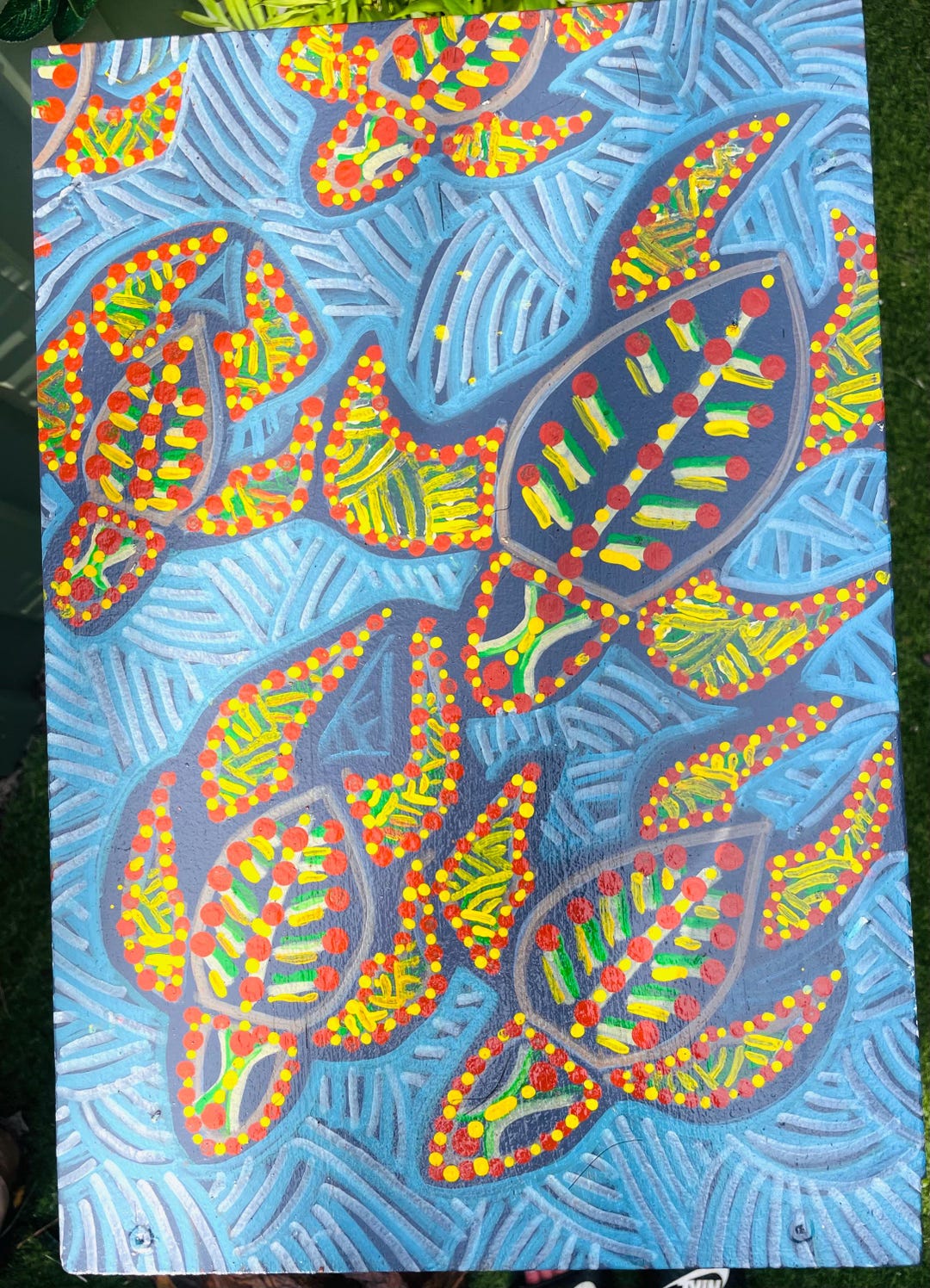 Sea Life Reimagined – Hand-painted Turtle Bookshelf | Upcycled Coastal ...