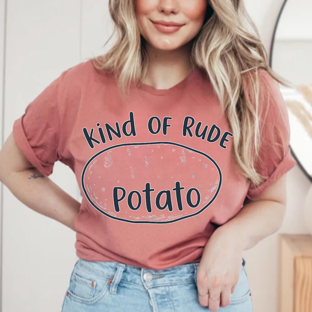 Kind of Rude Potato PNG, Sarcastic Kawaii Potato Doodle PNG, Funny ...