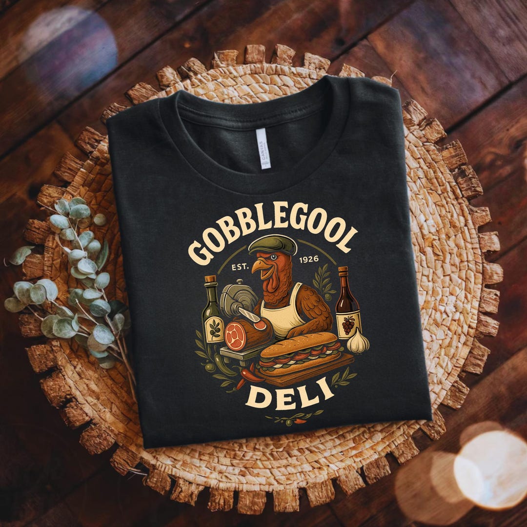 Gobblegool Turkey Deli | Italian American Thanksgiving Joke | Retro ...