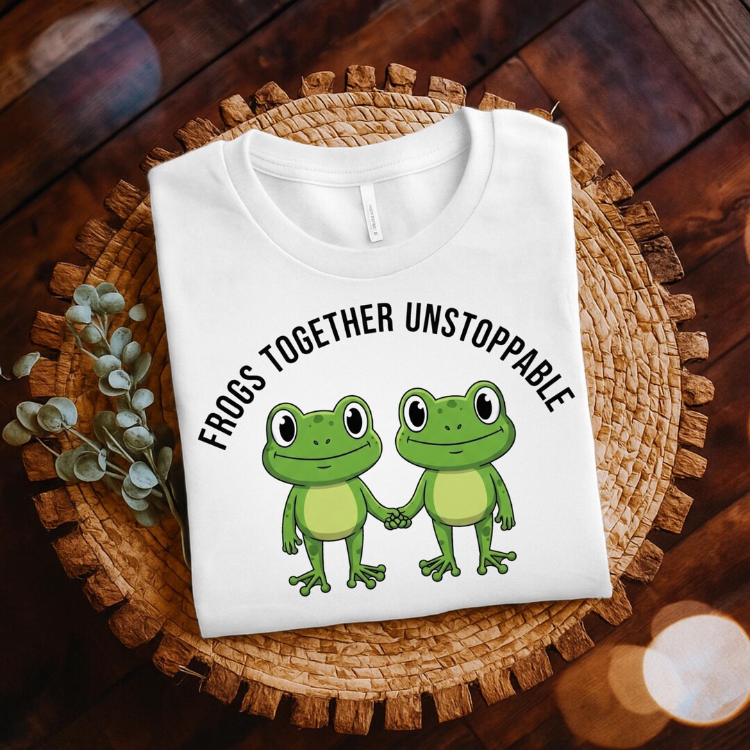 Frogs Together Unstoppable PNG SVG – Cute Matching Frog Couple Digital ...