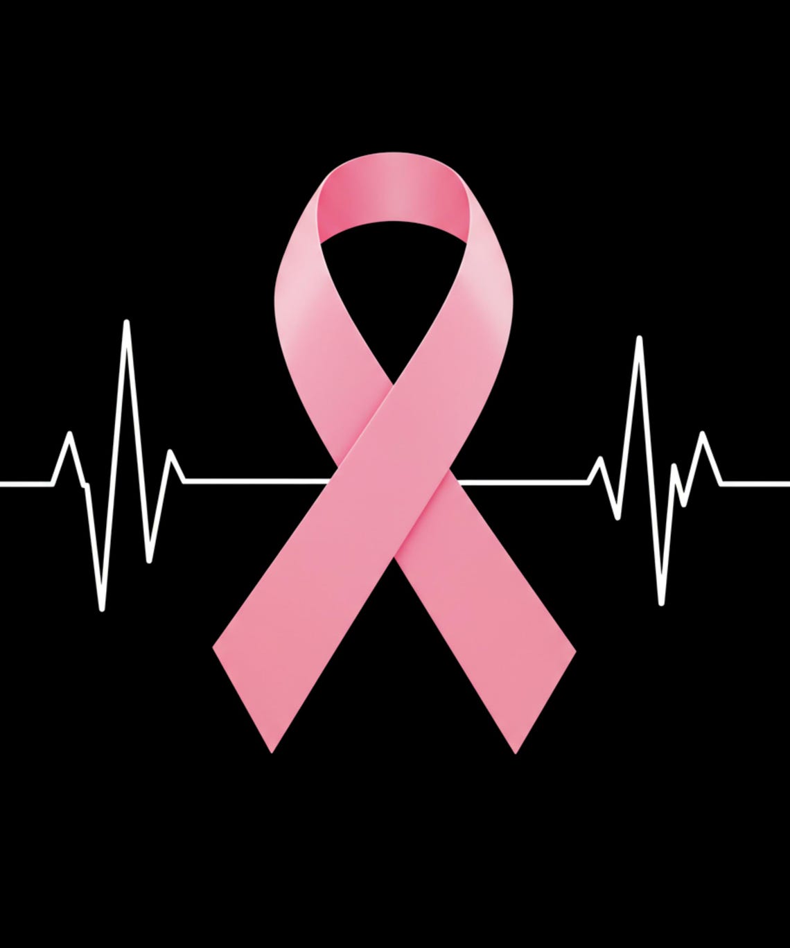 Pink Ribbon Heartbeat PNG, Breast Cancer Awareness Support PNG, Nurse ...