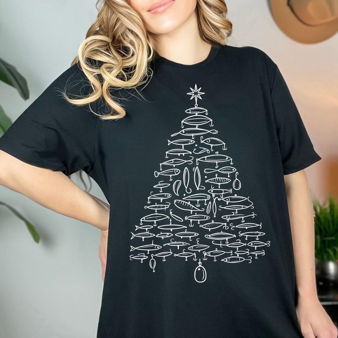 Retro Fishing Lure Christmas Tree Png - Etsy
