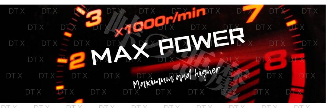 Max Power – JDM Car Sticker | Redline Tachometer Drift Decal | Tuning ...
