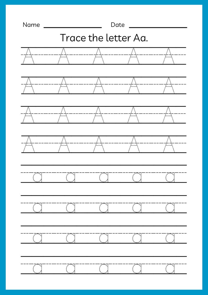 Alphabet Letter Sounds 100+ Printable Worksheets A-Z Learn to Write ...