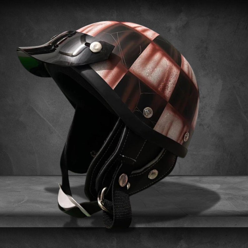 Shorty Japan Series - Rusty - Chip Helmet Handmade Motorcycle Style ...