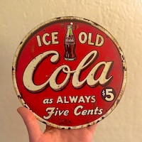 Antique Coca-cola Barn Sign Coke PVC Textured Finish Weatherproof Fade ...
