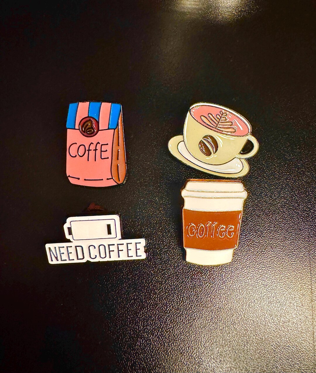 Funny Enamel Pin Badge 4pc Funny Pins Coffee Pin Cute Enamel Pins ...