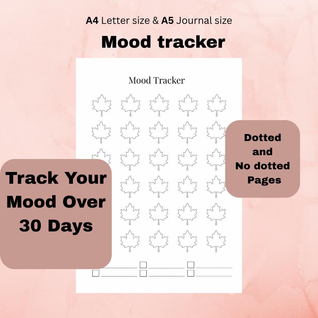 Fall Leaf Mood Tracker Printable: A4/A5 Journal Page (PDF) - Etsy