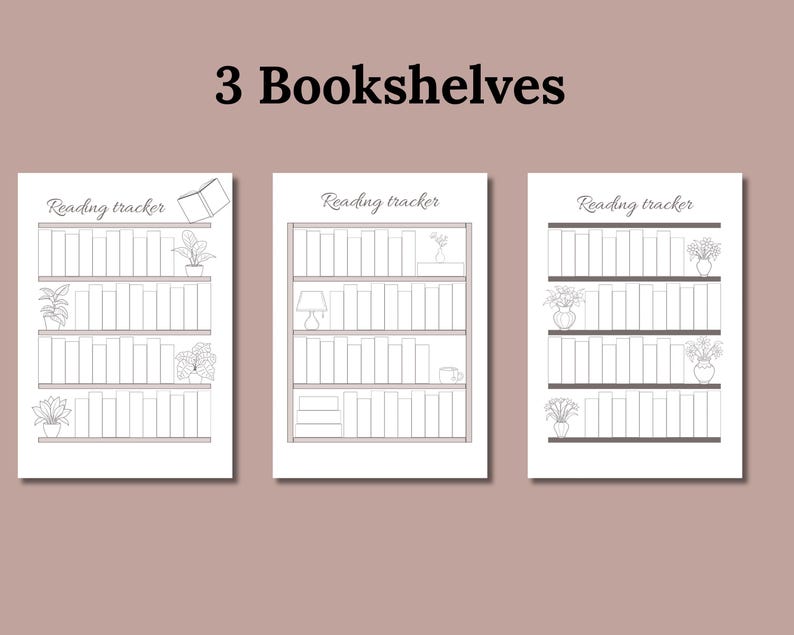20-page Reading Journal Printable | Book Tracker (A4, A5, US Letter) - Etsy