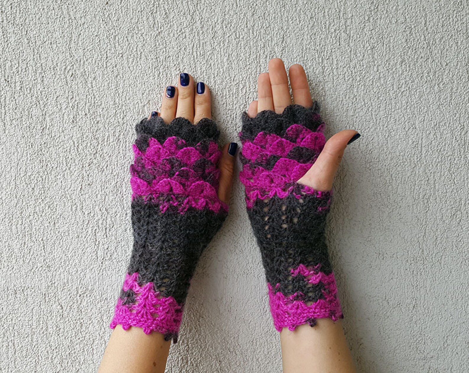 Dragon Scale Gloves Fingerless Gloves Handmade Gloves - Etsy