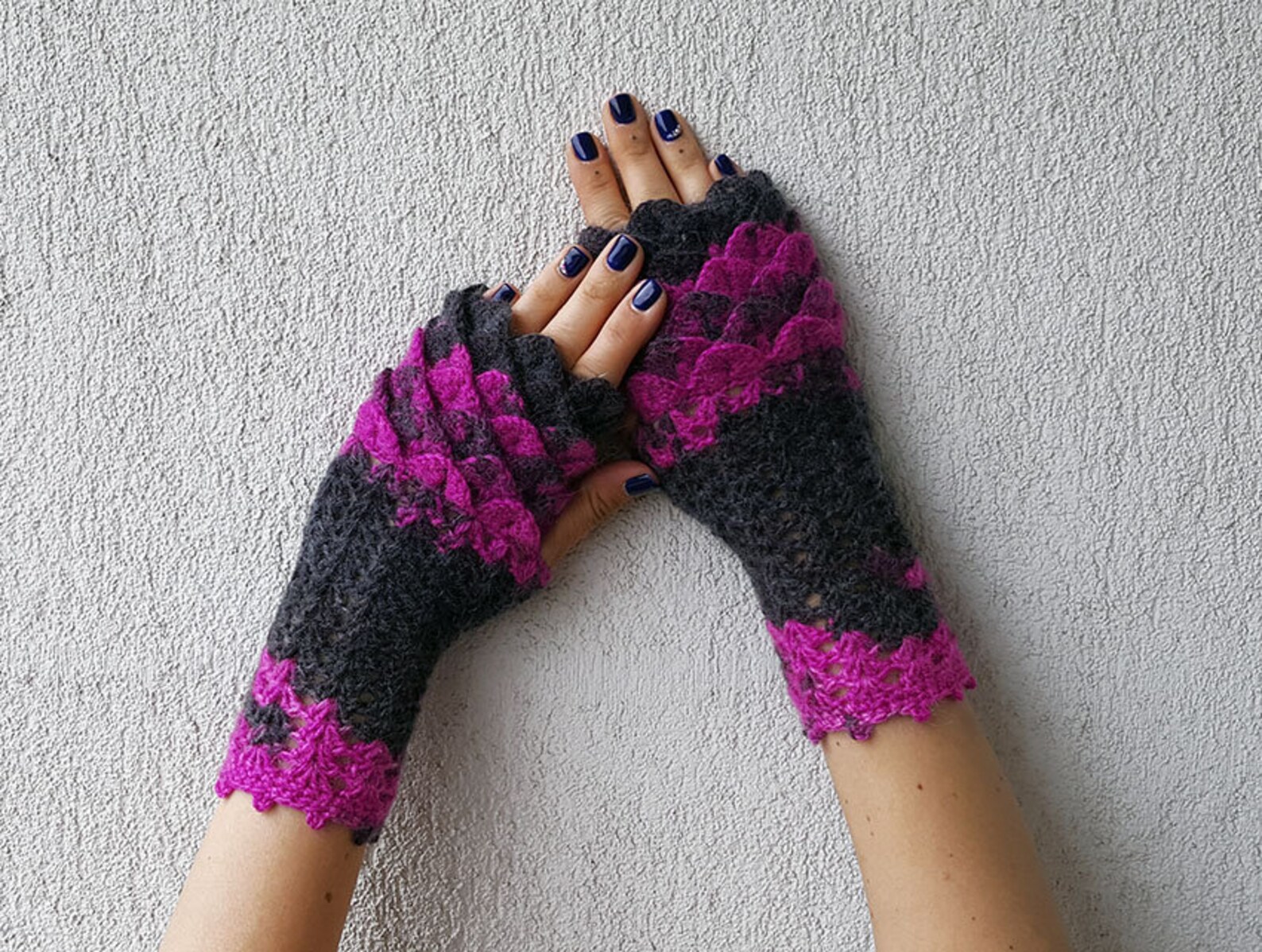 Dragon Scale Gloves Fingerless Gloves Handmade Gloves - Etsy