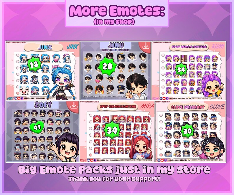 JUJUTSU KAISEN Twitch Emote / Ryomen Sukuna / 30 Emotes / Boy Twitch ...