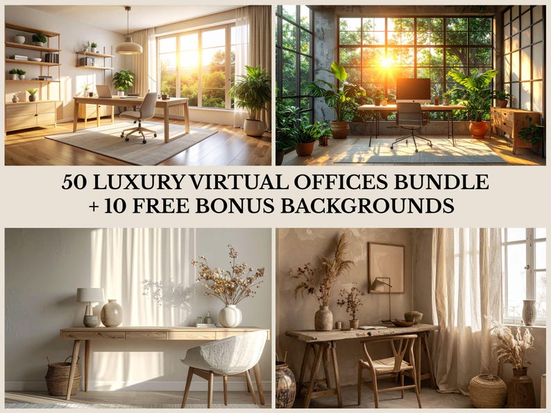 50 Luxury Office Zoom Backgrounds | Executive Virtual Workspace ...