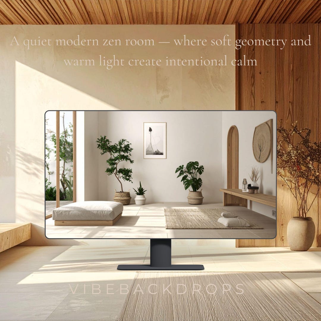 Modern Zen Interior Background | Minimal Japanese Calm Room | Neutral ...