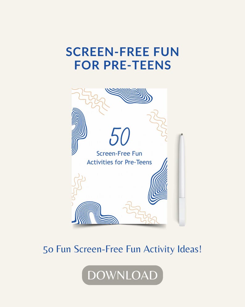 50 Screen-free Activities for Pre-teens | Printable Kids Activities ...