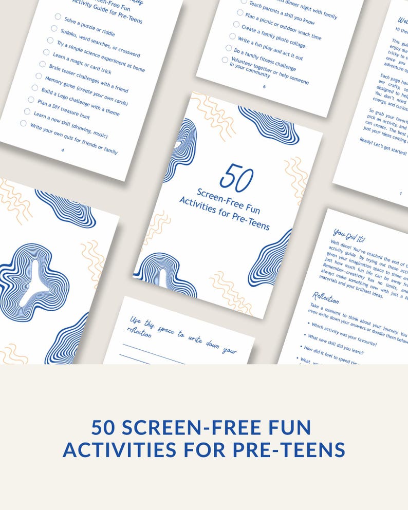 50 Screen-free Activities for Pre-teens | Printable Kids Activities ...