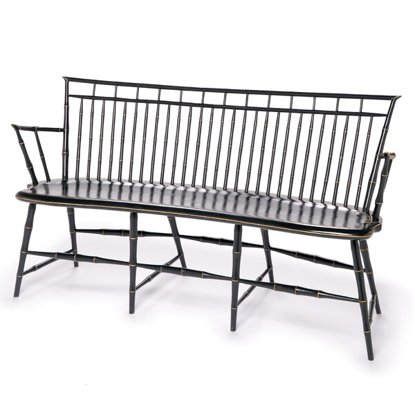 Black Windsor Bench - Etsy