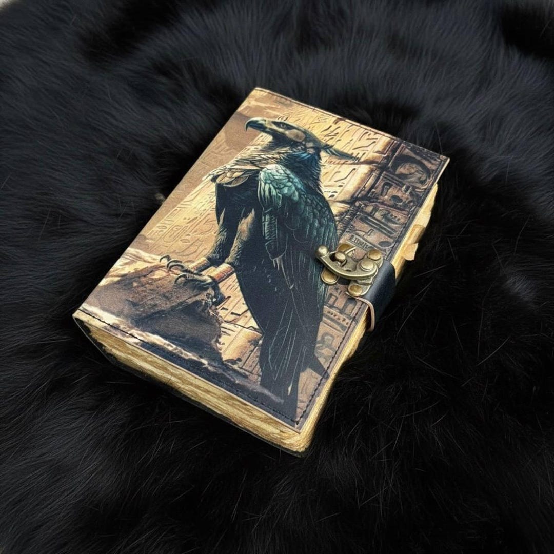 Handmade Raven Grimoire With C Clasp Lock: Spellbook of Shadows ...