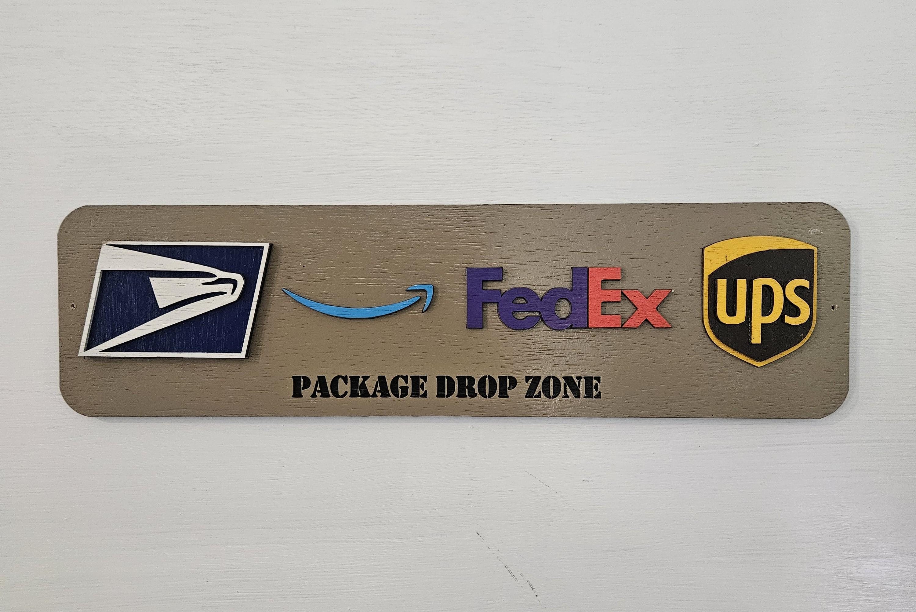 Package Drop Zone Sign – Secure Package Delivery Sign | Prevent Lost or ...