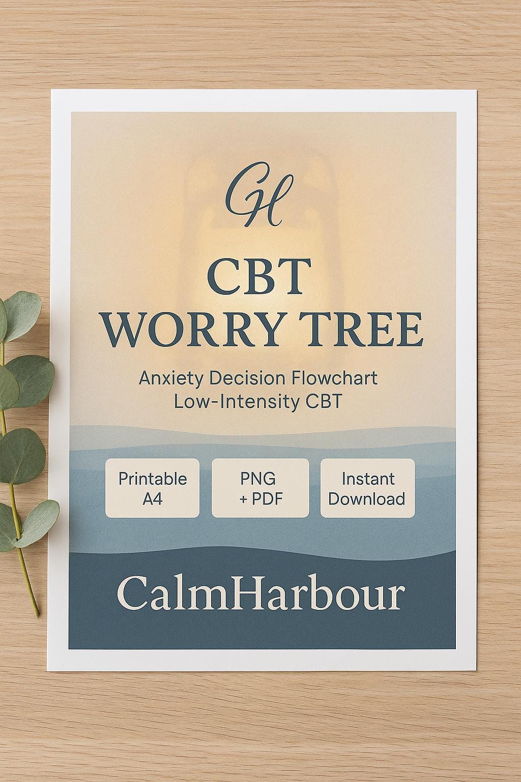 CBT Worry Tree Printable for Kids: Anxiety & Decision Worksheet (A4 ...