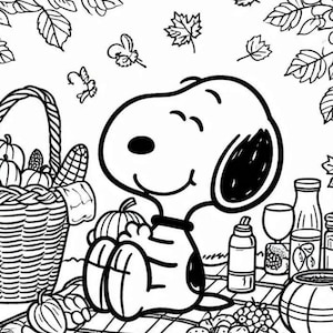 Snoopy Colouring Book for Kids L 30 Pages L PDF Printables - Etsy
