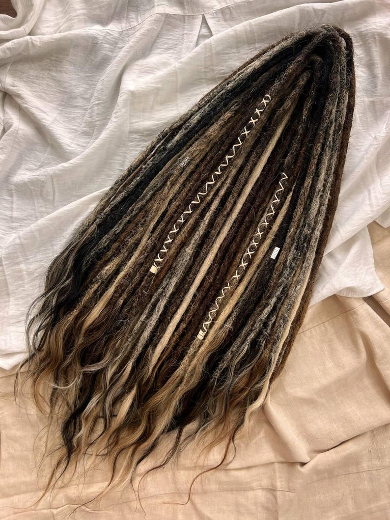Dreadlocks Natural Human Hair Dreads Single Ended and Double Ended - Etsy