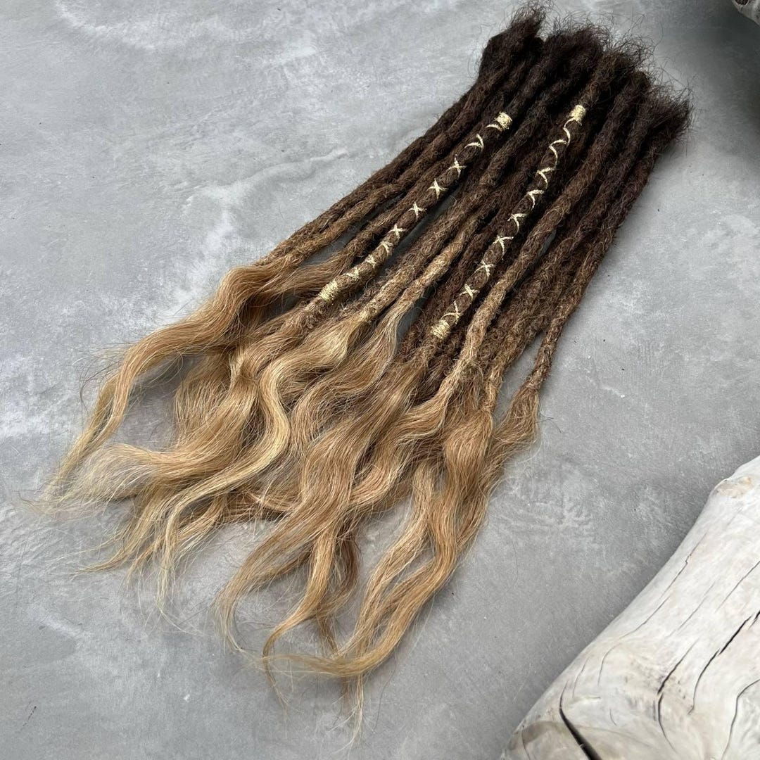 Dreadlocks Natural Human Hair Dreads Single Ended and Double Ended Boho ...