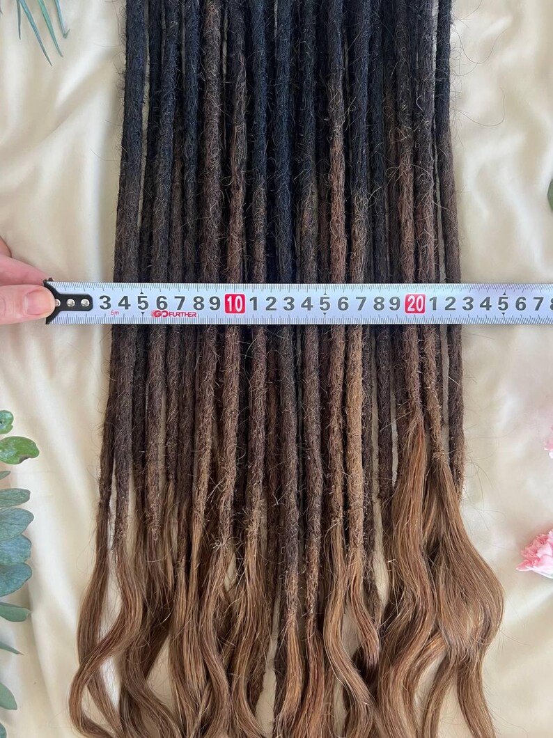 30 Dreadlocks Human Hair Long and Soft Ends Natural Dreads Single Ended ...