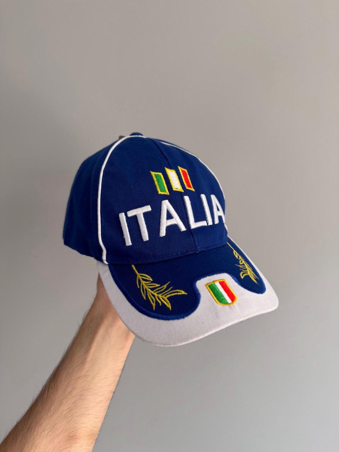 ITALIA Cap Hat Embroidered Italia Flag Hat Adjustable OS Y2K Blokecore ...