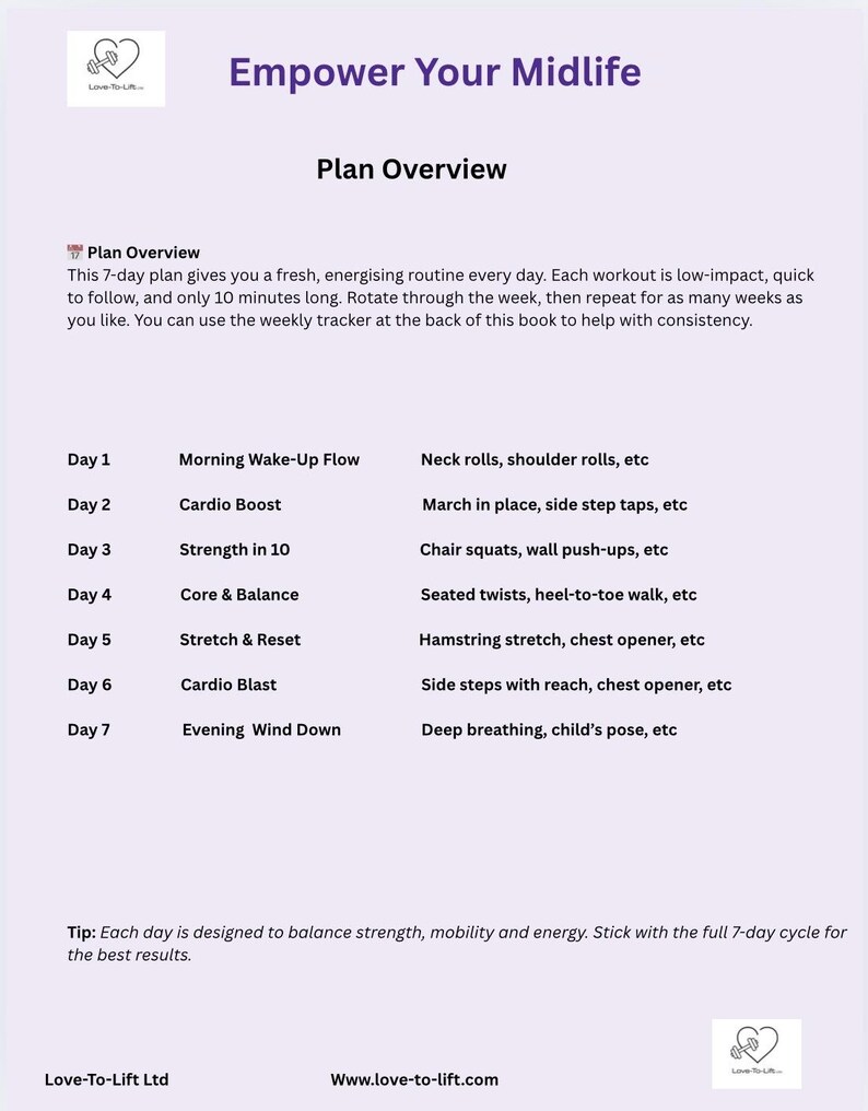 10 Minute Daily Exercise Plan for Women Over 40 | Low Impact Mobility ...