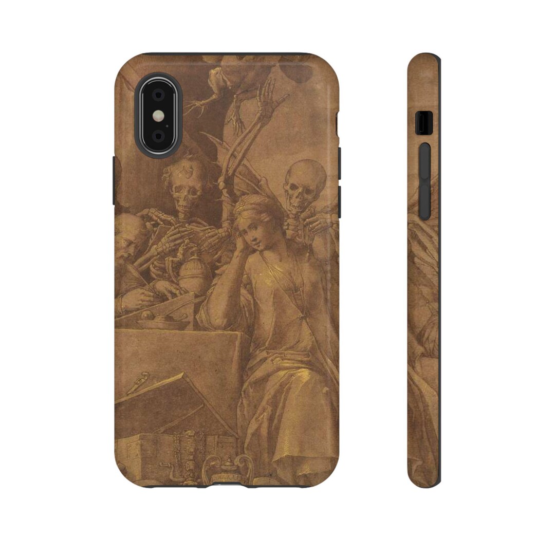 Gothic Skeleton Art Phone Case: Vintage Macabre Design - Etsy Canada