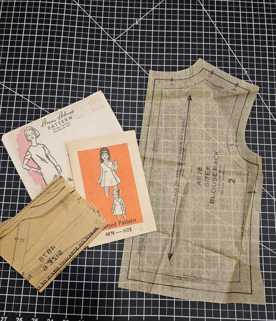 Anne Adams 4878 Vintage Sewing Pattern - Size 6 - Etsy