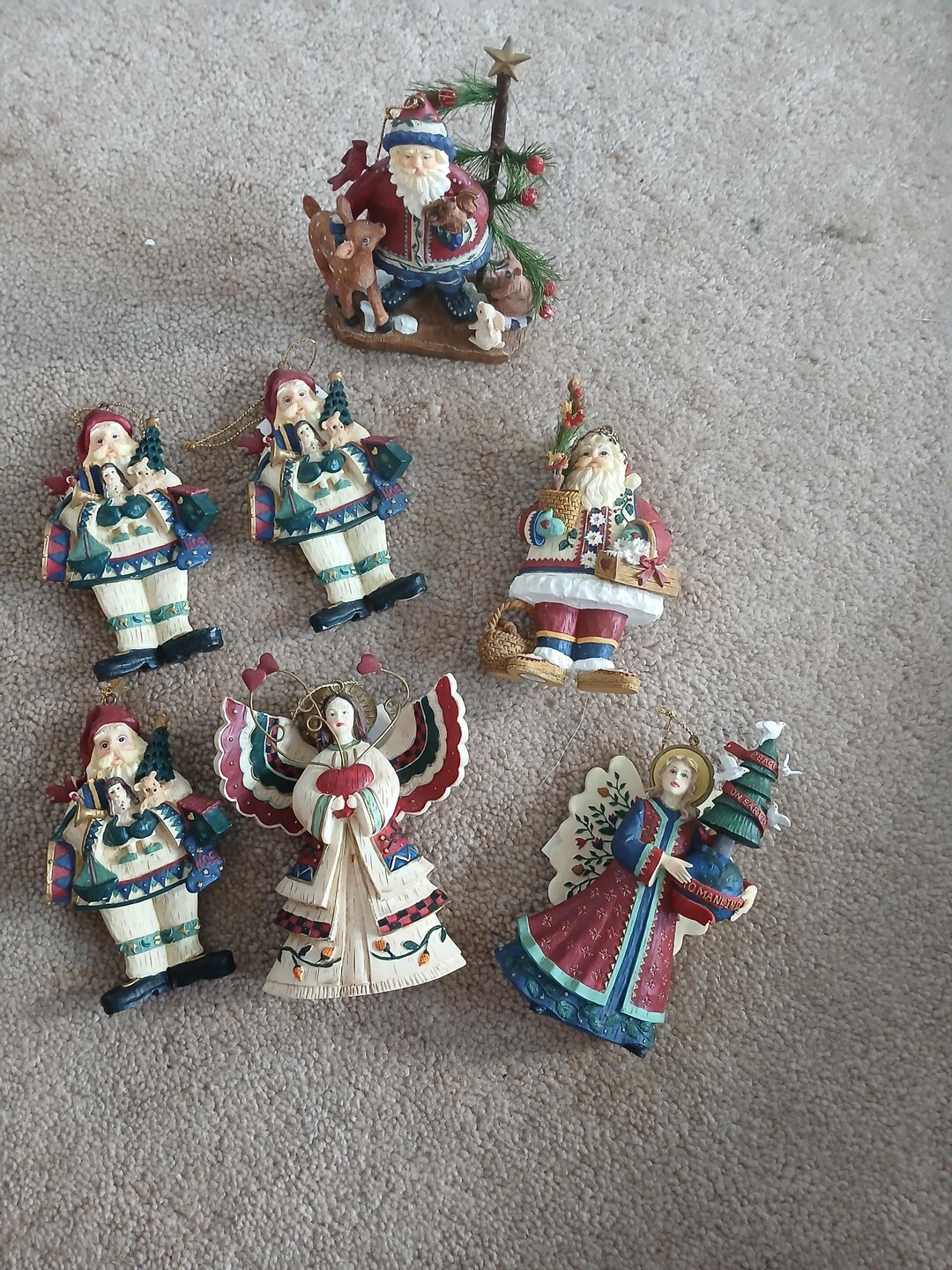 Demdaco Christmas Kathy Killip Angel-1 - Santa Edel 12079 - Santa 12041 ...