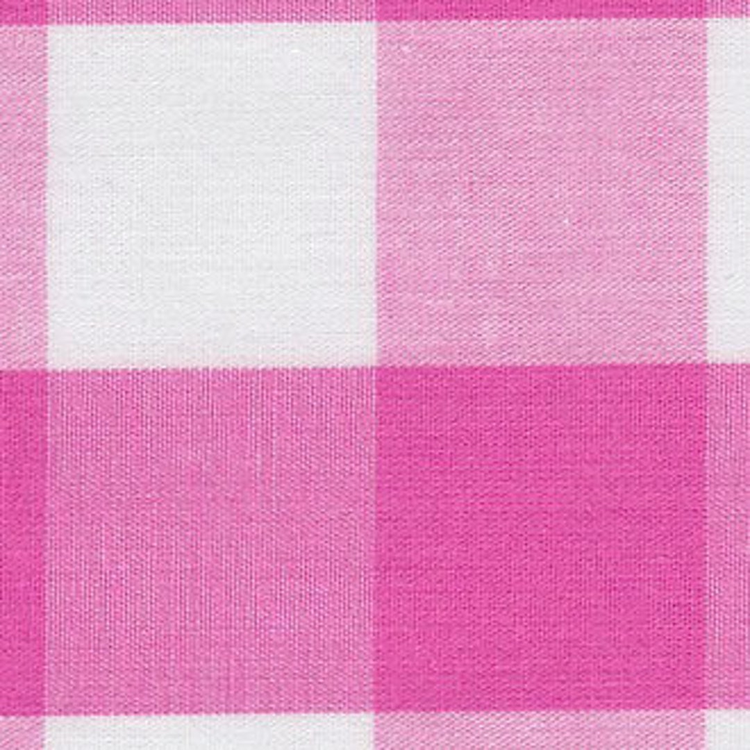 Hot Pink Large 1" Check 1" Gingham Hot Pink 1" Gingham Hot Pink Check ...