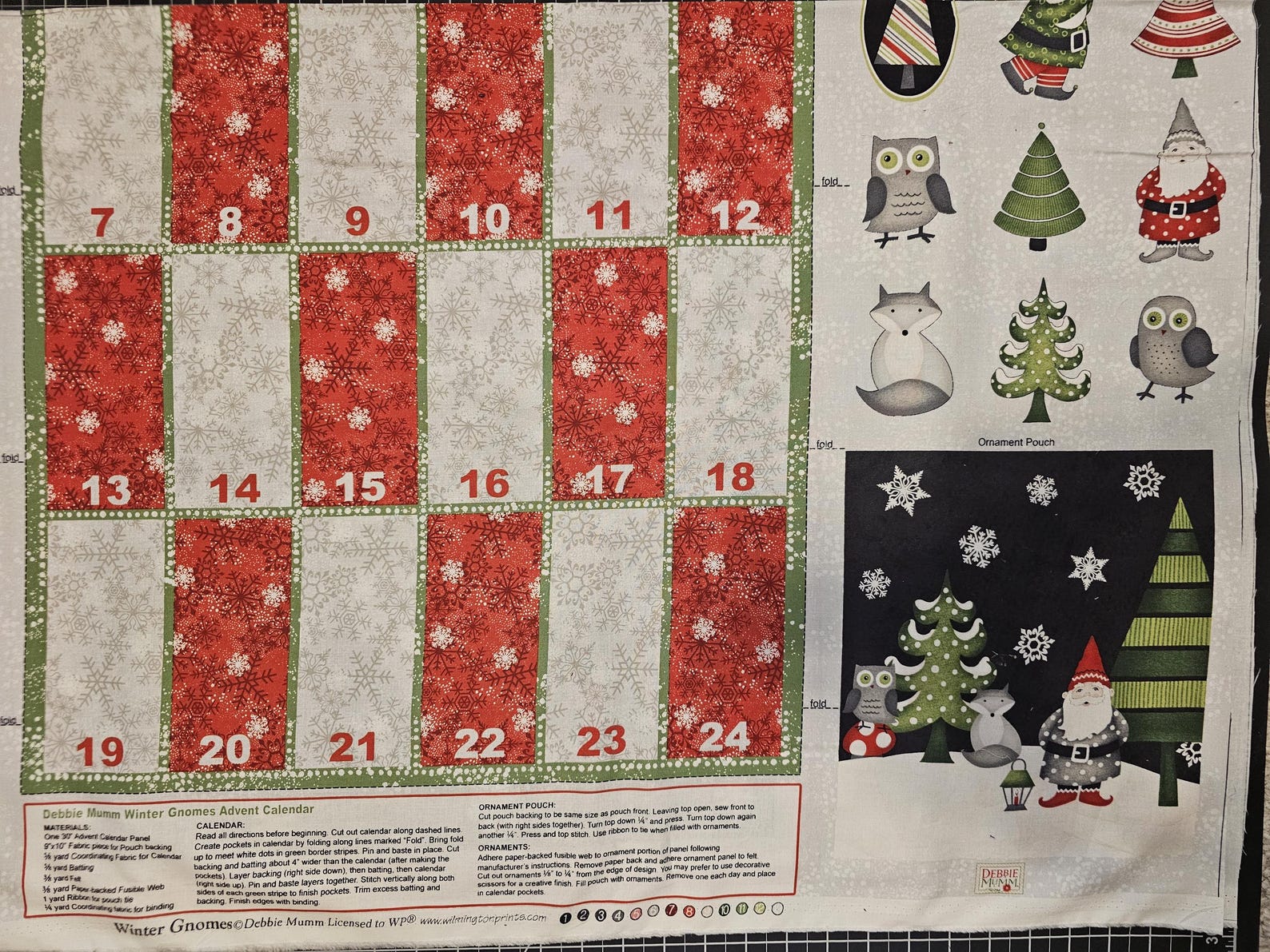 Debbie Mumm Winter Gnomes Panel - Etsy