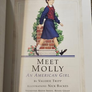 Meet Molly , an American Girl , Tripp, Valerie - Etsy