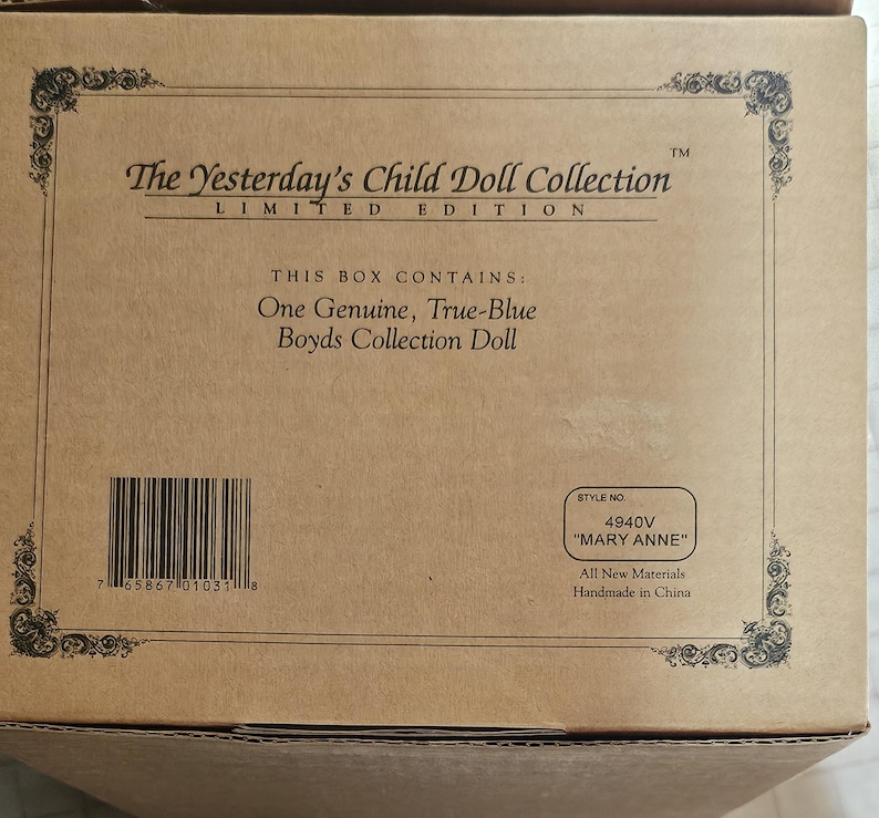 Boyds Collection Yesterday's Child 4940v MARY ANNE - Etsy