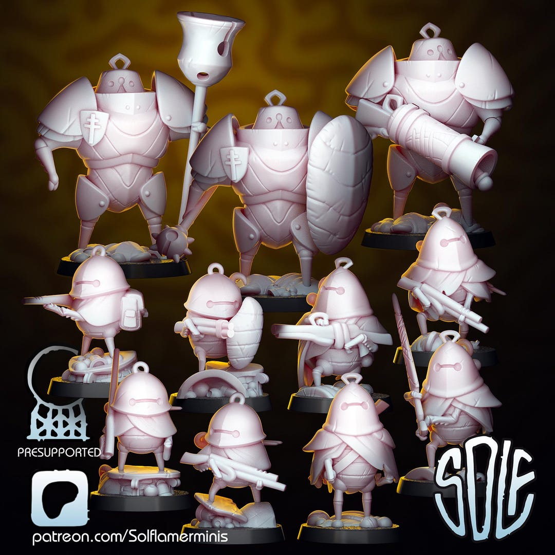 Trench Bugs - Trench Compatible Proxy Models 3D Printed Resin ...