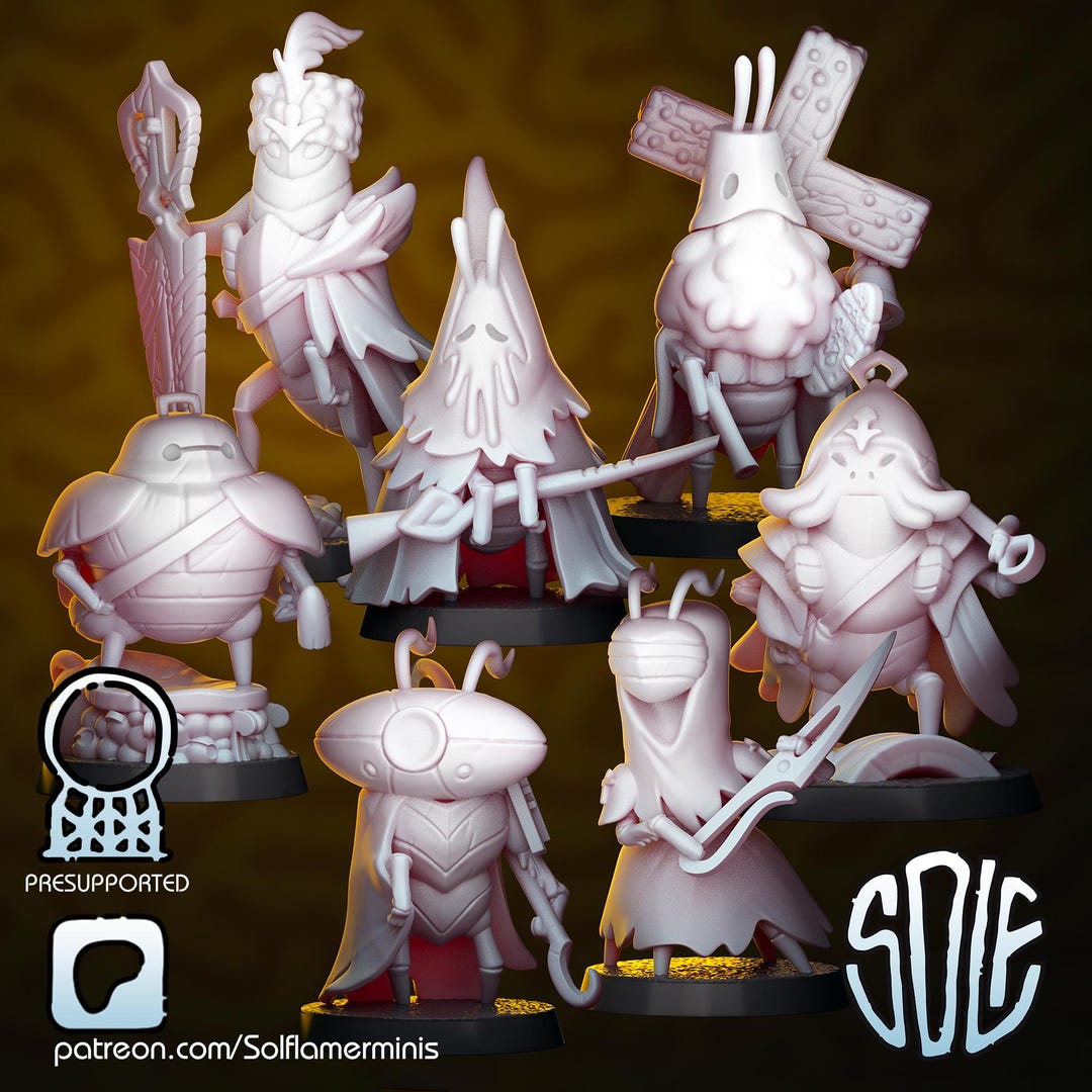 Trench Bugs - Trench Compatible Proxy Models 3D Printed Resin ...