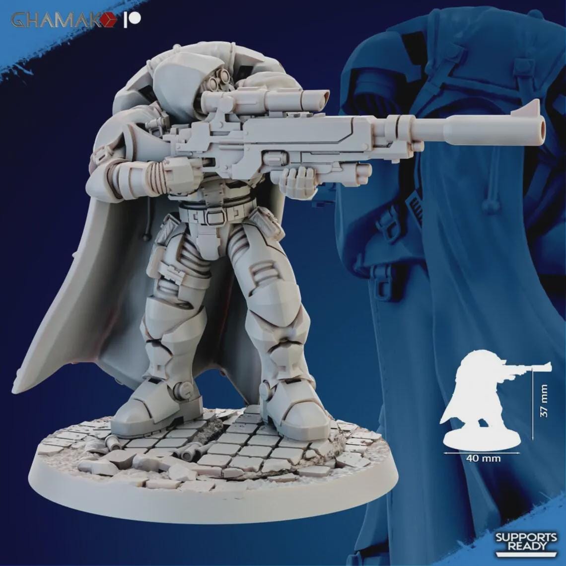 Mortiferum Dolor Ghamak- Sniper Marines - Proxy Marines Tabletop Sci Fi ...